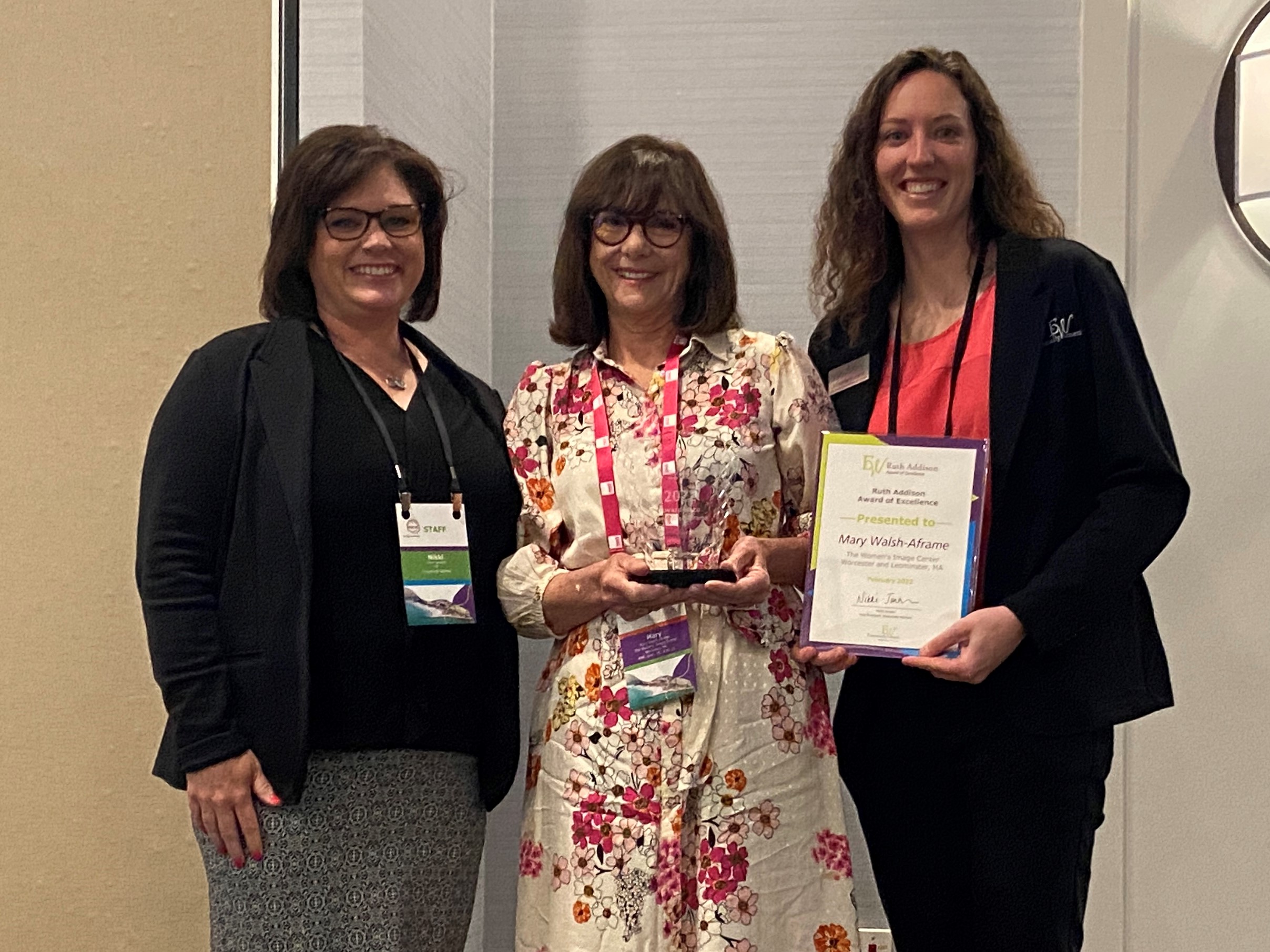 Mary Walsh-Aframe, CFm, Awarded 2022 Essentially Women Ruth Addison Award